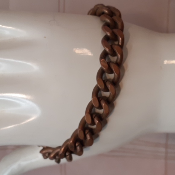 Vintage | Jewelry | Copper Curb Chain Bracelet 7 Long Vintage | Poshmark